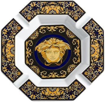 Amazon.com: Versace by Rosenthal Medusa Blue 9-Inch Cigar Ashtray ...