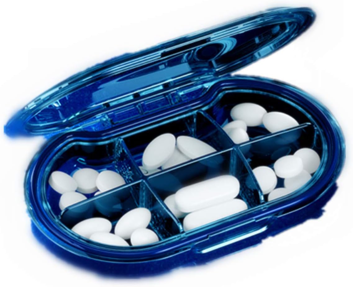 Amazon.com: WOWHOUSE Pill Organizer, Portable Pill Box Daily Pill Case ...