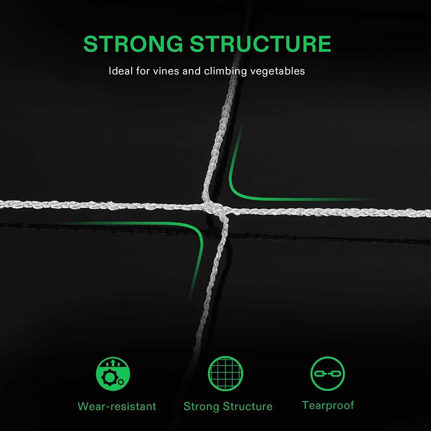 Snapklik.com : VIVOSUN 5 X 30 Ft Plant Trellis Netting, Heavy-Duty ...