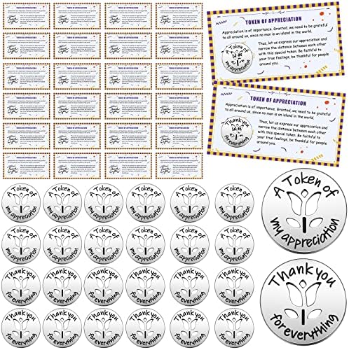 Amazon.com : 96 Sets Tokens of Appreciation and Cards Inspirational ...