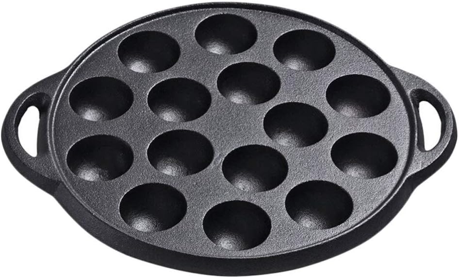 Amazon.com: IPPINKA Japanese Cast Iron Takoyaki Grill Pan, 16 Holes ...