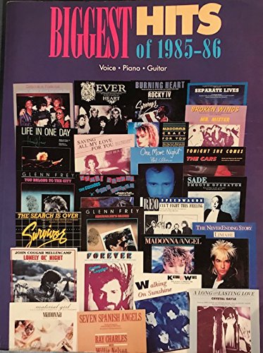 Biggest Hits of 1985-86: Voice, Piano, Guitar: ~: Amazon.com: Books