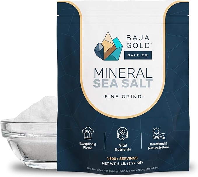 Baja Gold Mineral Sea Salt - Pure & Organic Authentic Salt for Cooking ...