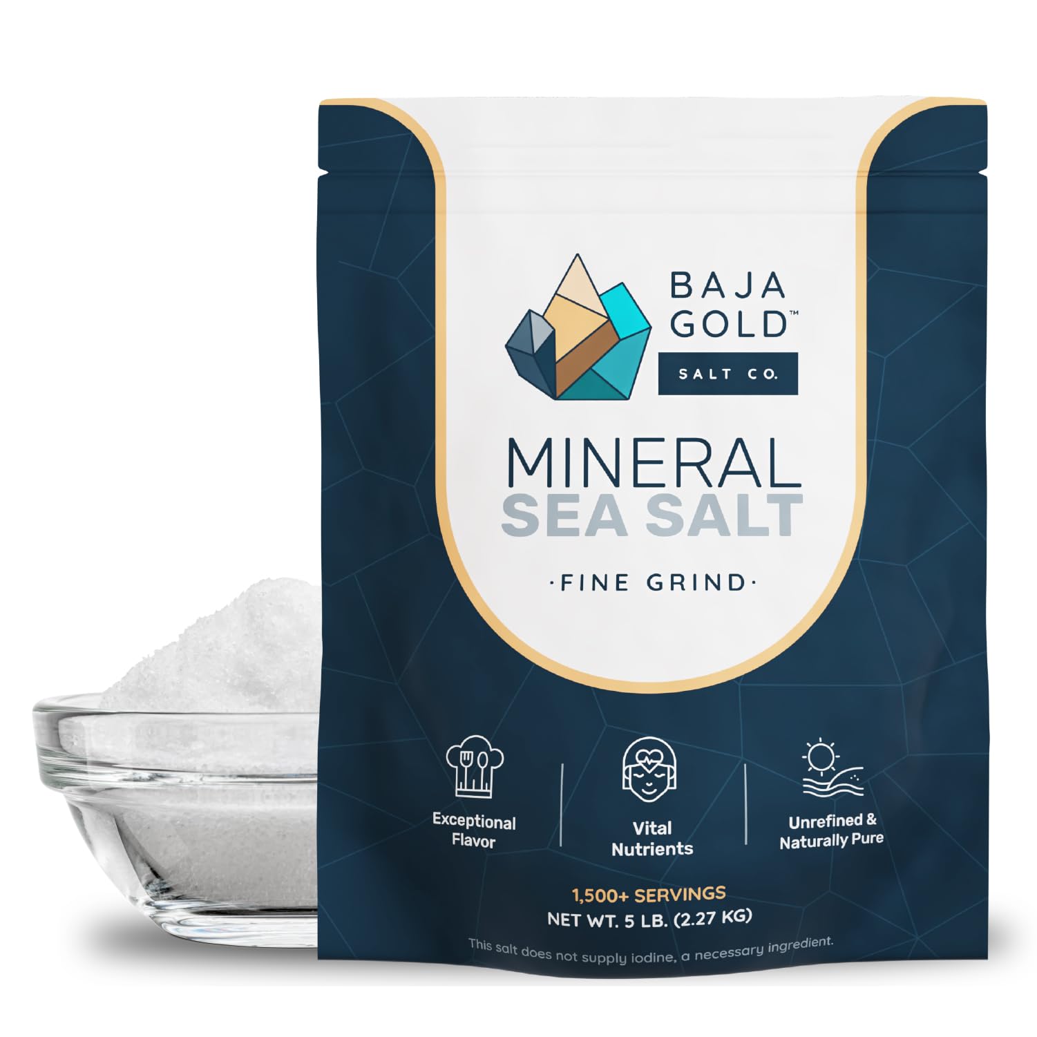 Baja Gold Mineral Sea Salt - Pure & Organic Authentic Salt for Cooking ...