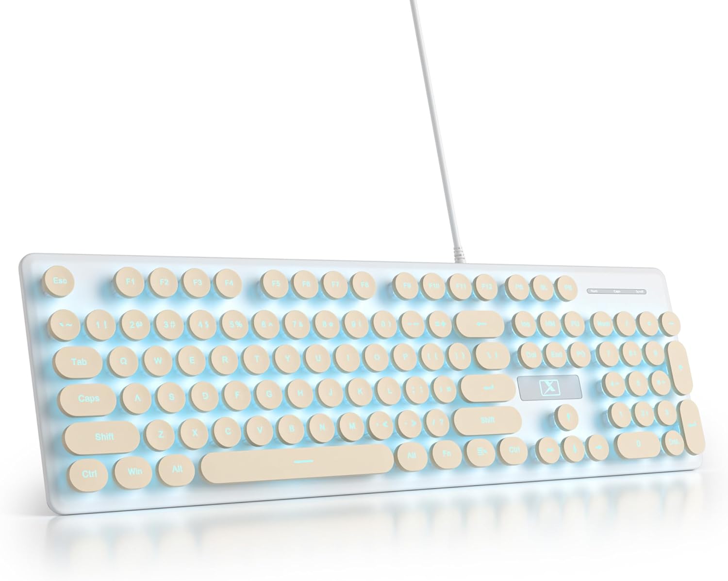 Amazon.com: iTastatur Typewriter Keyboard 104-key Punk Gaming Retro ...