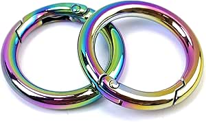 Amazon.com: VersaKits 10 Pcs Round Carabiner Clips Rainbow 11.5mm ...