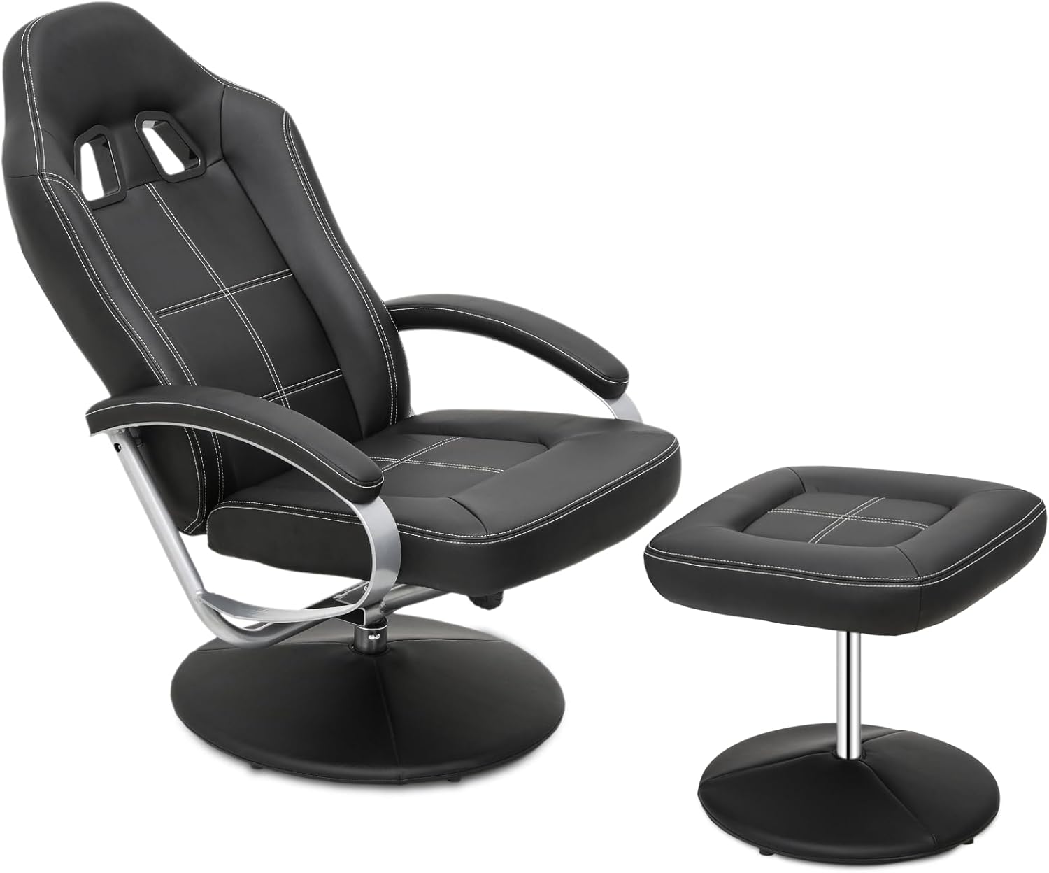 Amazon.com: MoNiBloom Gaming Chair with Ottoman, Adjustable Backrest ...