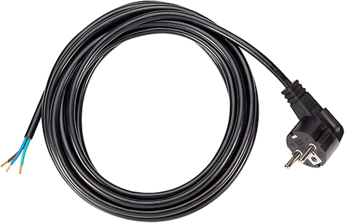 BACHMANN Câble d'alimentation H05VV-F 3G1,0 2m, Blanc, en Emballage ...