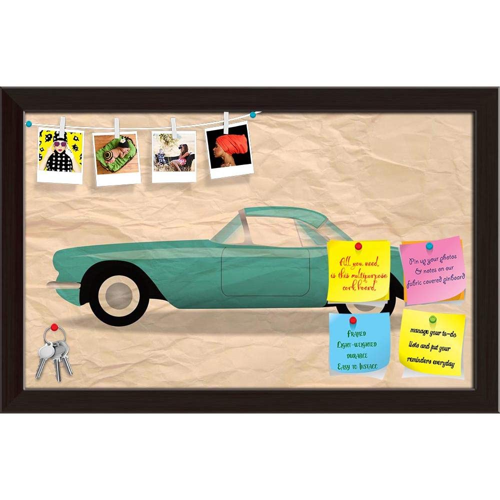 ArtzFolio Vintage Retro Car Bulletin Board Notice Pin Board | Vision ...