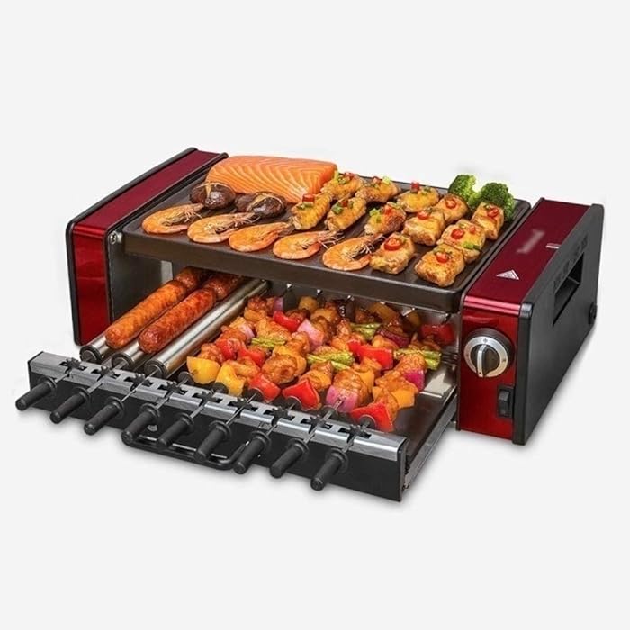 Buy 220V Raclette Table Grill,1200W Electric Indoor Grill, Korean BBQ ...