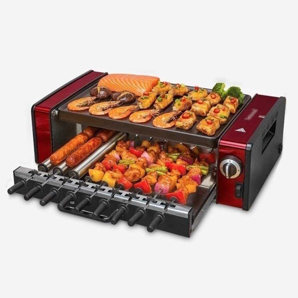 Buy 220V Raclette Table Grill,1200W Electric Indoor Grill, Korean BBQ ...