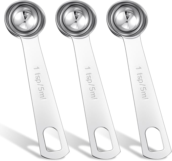 Amazon.com: Ouligay 3Pcs 1 Teaspoon 5mL Single Measuring Spoon ...