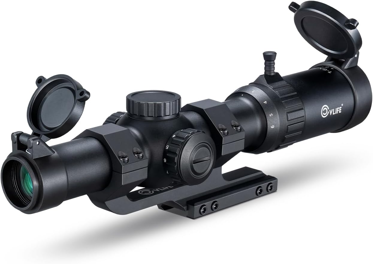 Amazon.com : CVLIFE EagleBlaze LPVO 1-6X24 Rifle Scope with Illuminated BDC Reticle, 30mm ...