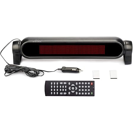 Amazon.com: Leadleds Dc12v Led Car Rear Window Sign Board Scrolling Red ...