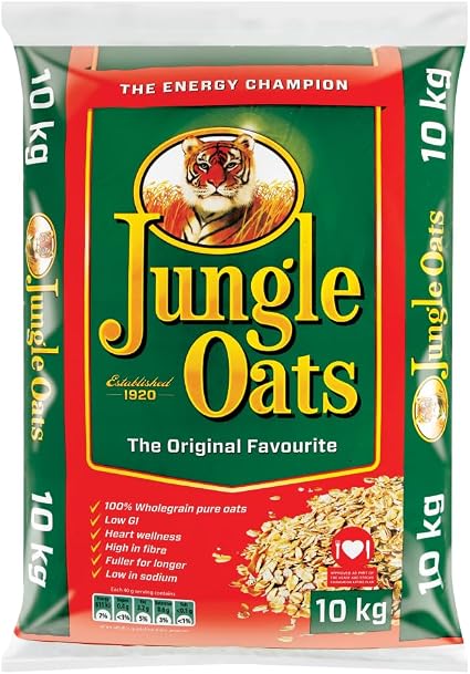 Jungle Original Rolled Oats Breakfast Cereal, 10 kg : Amazon.co.za