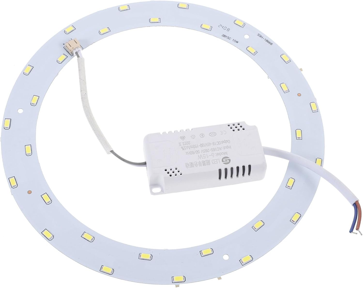 Mobestech 15W 220V- SMD 5730 30-LED Magnetic Circular LED Ceiling Light (Pure White Light ...