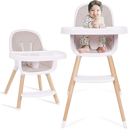 Amazon.com : 3 in 1 Baby High Chair, Portable High Chairs for Babies ...