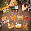 Amazon.com: 30 Pcs Christmas Chicken Ornament Set Funny Christmas ...
