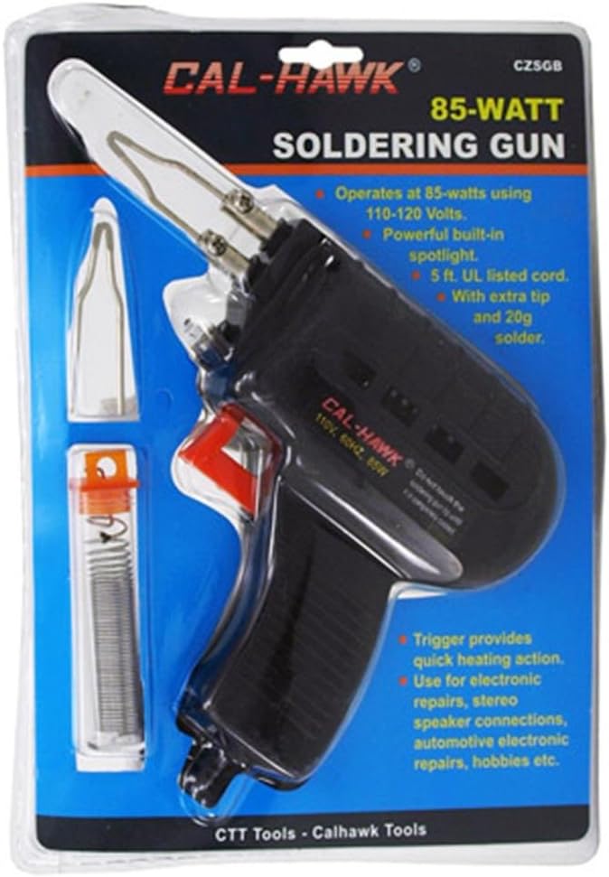 Amazon.com: Cal Hawk Tools CZSGB 85W Heavyduty Soldering Gun : Tools ...