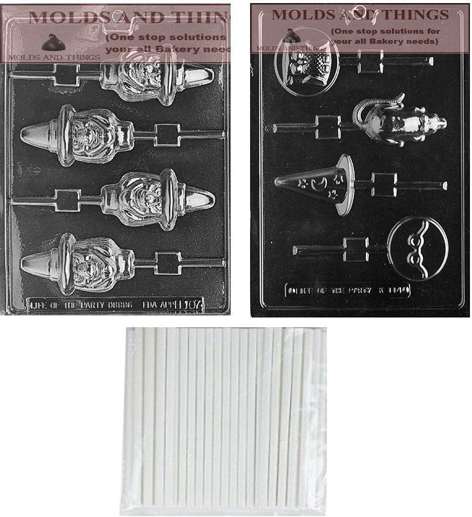 Amazon.com: Spooky Ghost candy mold Ugly Witch Chocolate Candy mold ...