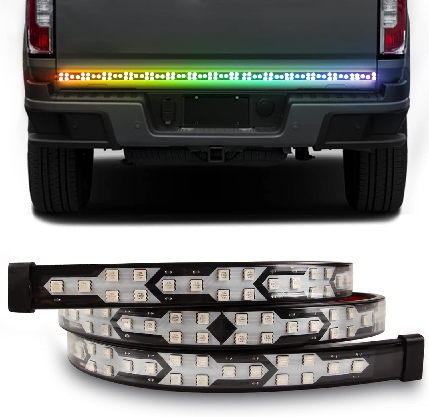 UPXSXT Led Tailgate Light Strip, 60'' Truck Brake Light Bar Amber ...