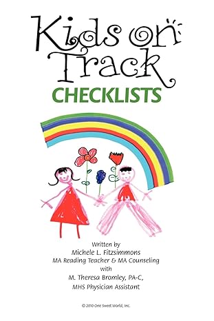 Kids on Track Checklists: Fitzsimmons, Michele, Bromley, M. Theresa ...