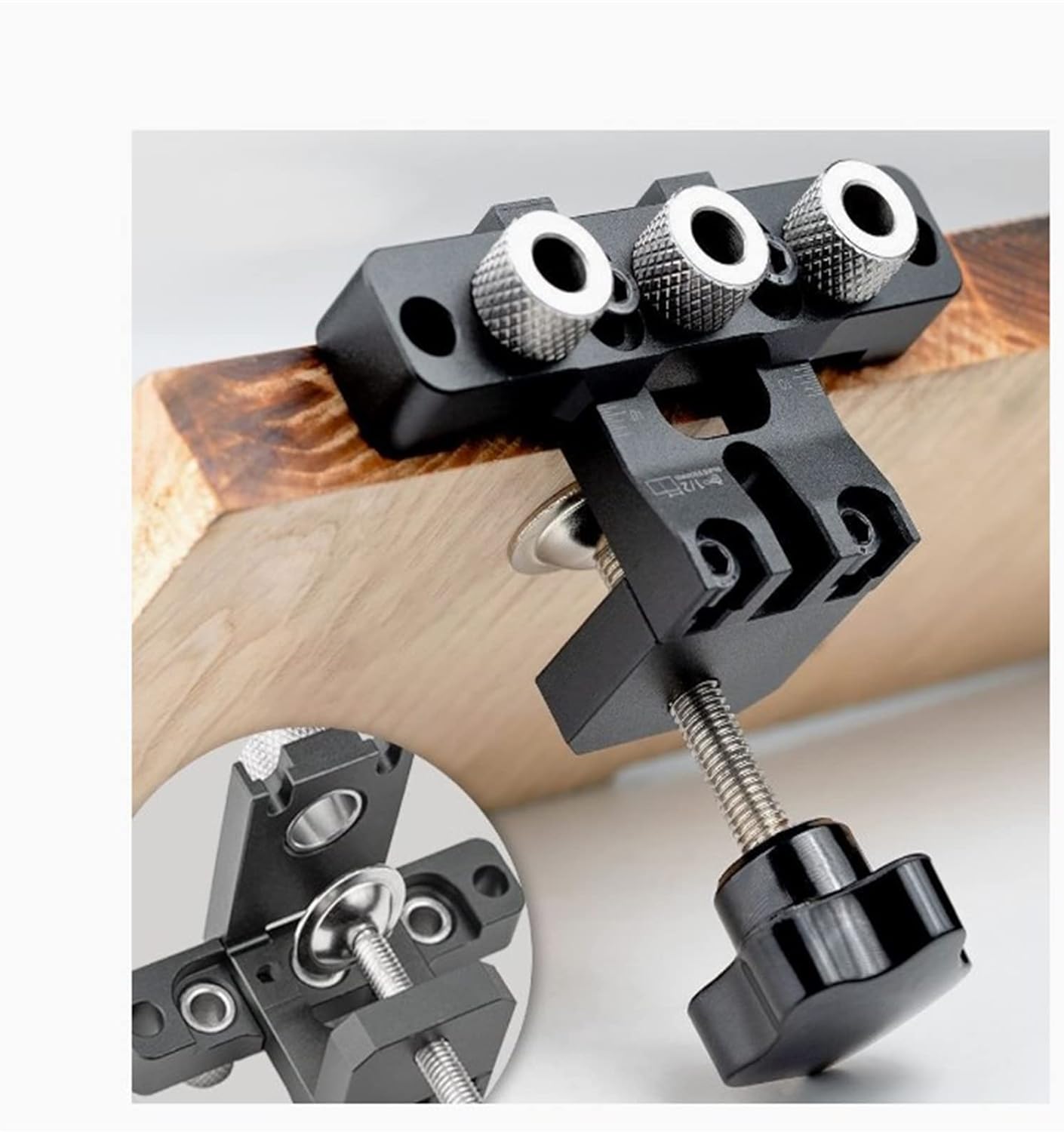 Cachpib Pocket Hole Jig Kit Woodworking Doweling Jig Kit 3 In 1 ...