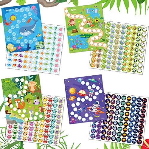 Perthlin 100 Pieces Sticker Charts for Kids Incentives Reward Chart for ...