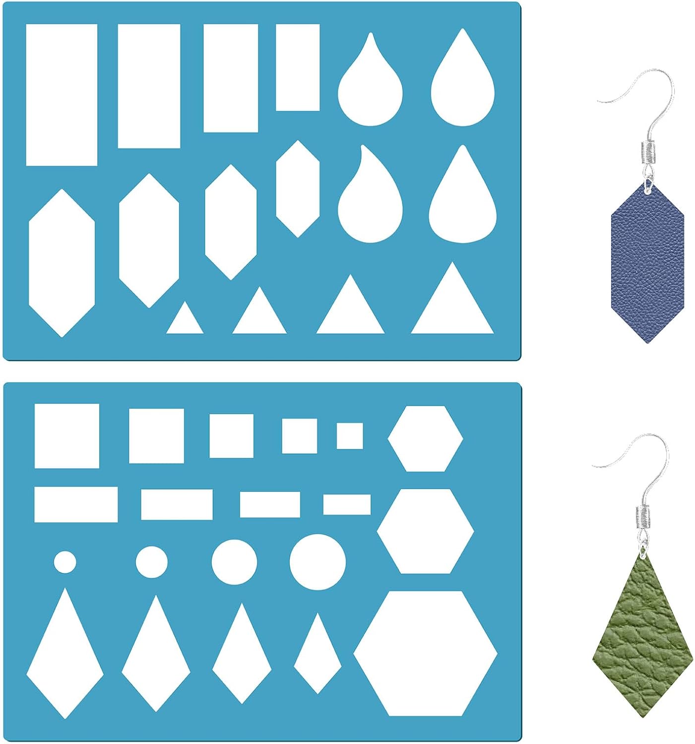 Amazon.com: GORGECRAFT 2 Styles Teardrop Earrings Making Template ...