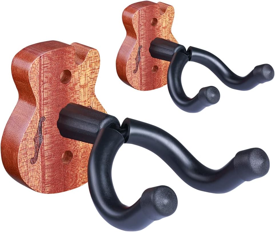 Amazon.com: Tudomro 8 Pcs Guitar Hanger Wall Mount Guitar Holder Guitar ...