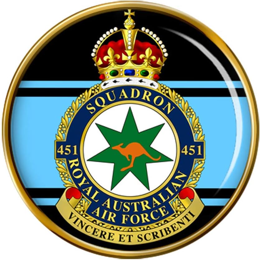 451 Squadron, RAAF Royal Australian Air Force Pin Badge : Amazon.co.uk ...