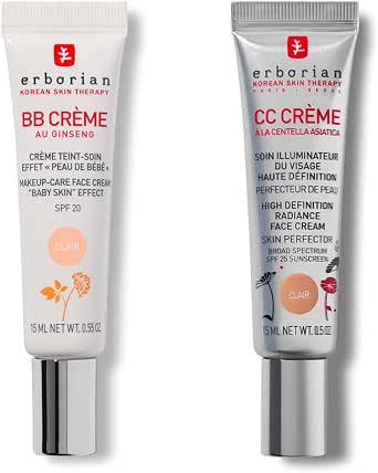 Erborian BB Crème Ginseng - 5-en-1 coréen SPF 20 Clair 15ml + Erborian ...