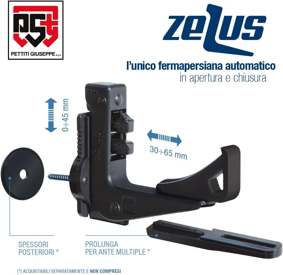 2x ZELUS – AUTOMATIC OPENING AND CLOSURE Shutter, stopper, shutter stop ...