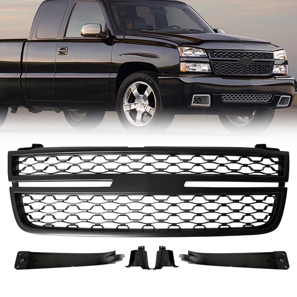 2005 Chevy Silverado Grille Chevy Silverado HD X METAL Series Black