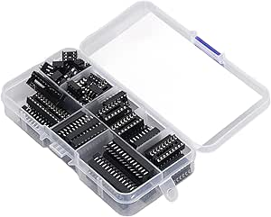 Amazon.com: 66Pcs Ic Chip Socket Set Components Circuit Ic Socket Pin ...