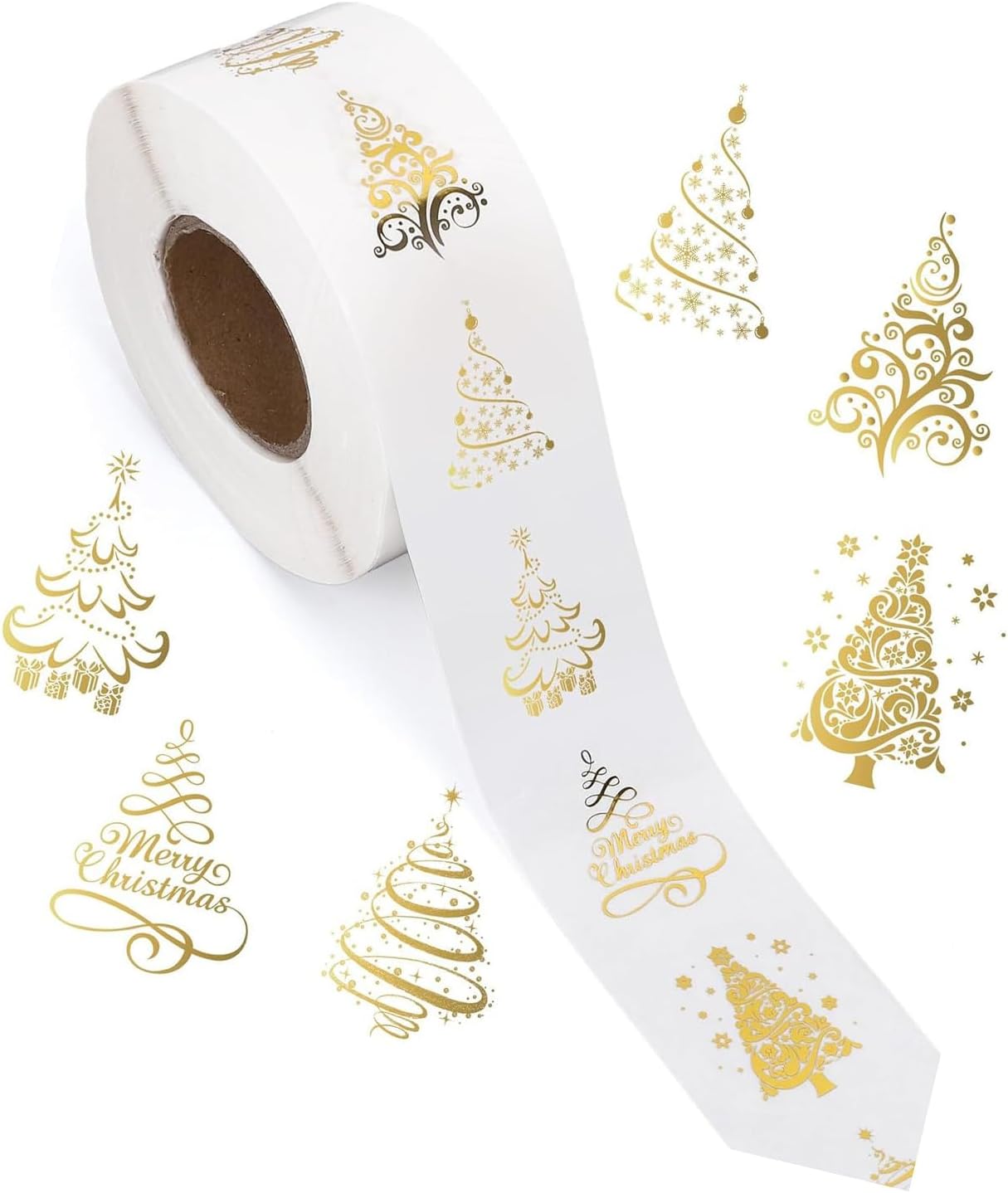 Amazon.com: Tkidplw 500 Pcs Merry Christmas Sticker Aesthetic Christmas ...