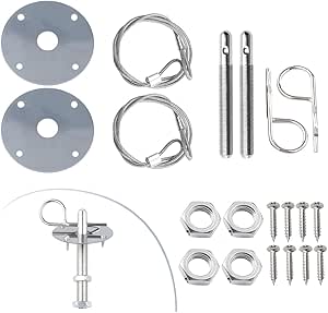 Amazon.com: Mandark Hood Pins Kit for Car, Racing Vehicle Enginie Hood ...