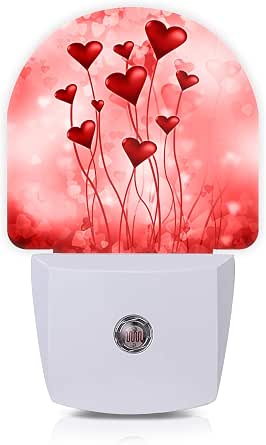 Hearts Night Lights Plug into Wall for Girls Boys Room,Night Light LED ...