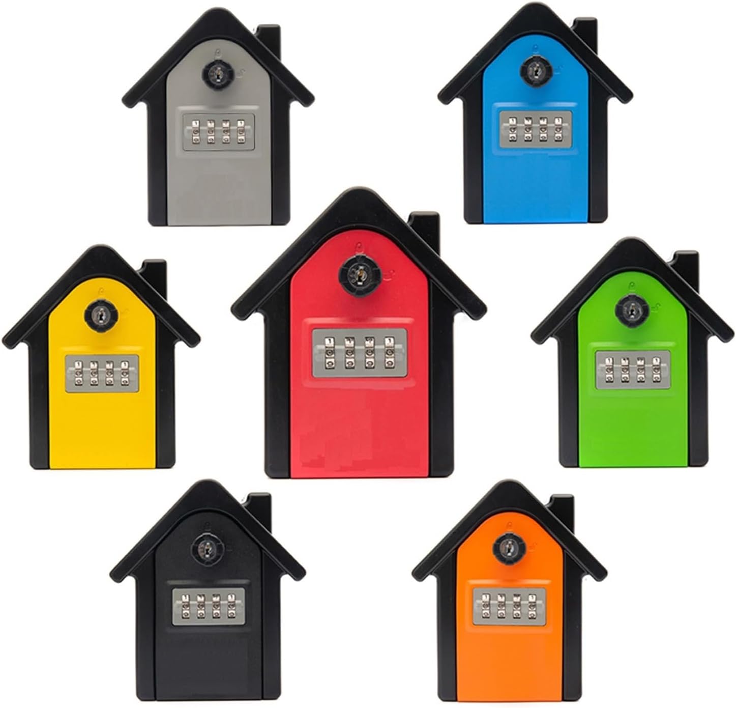 Amazon.com: Key Lock Box Wall Mounted, Portable Lock Box For House Key ...