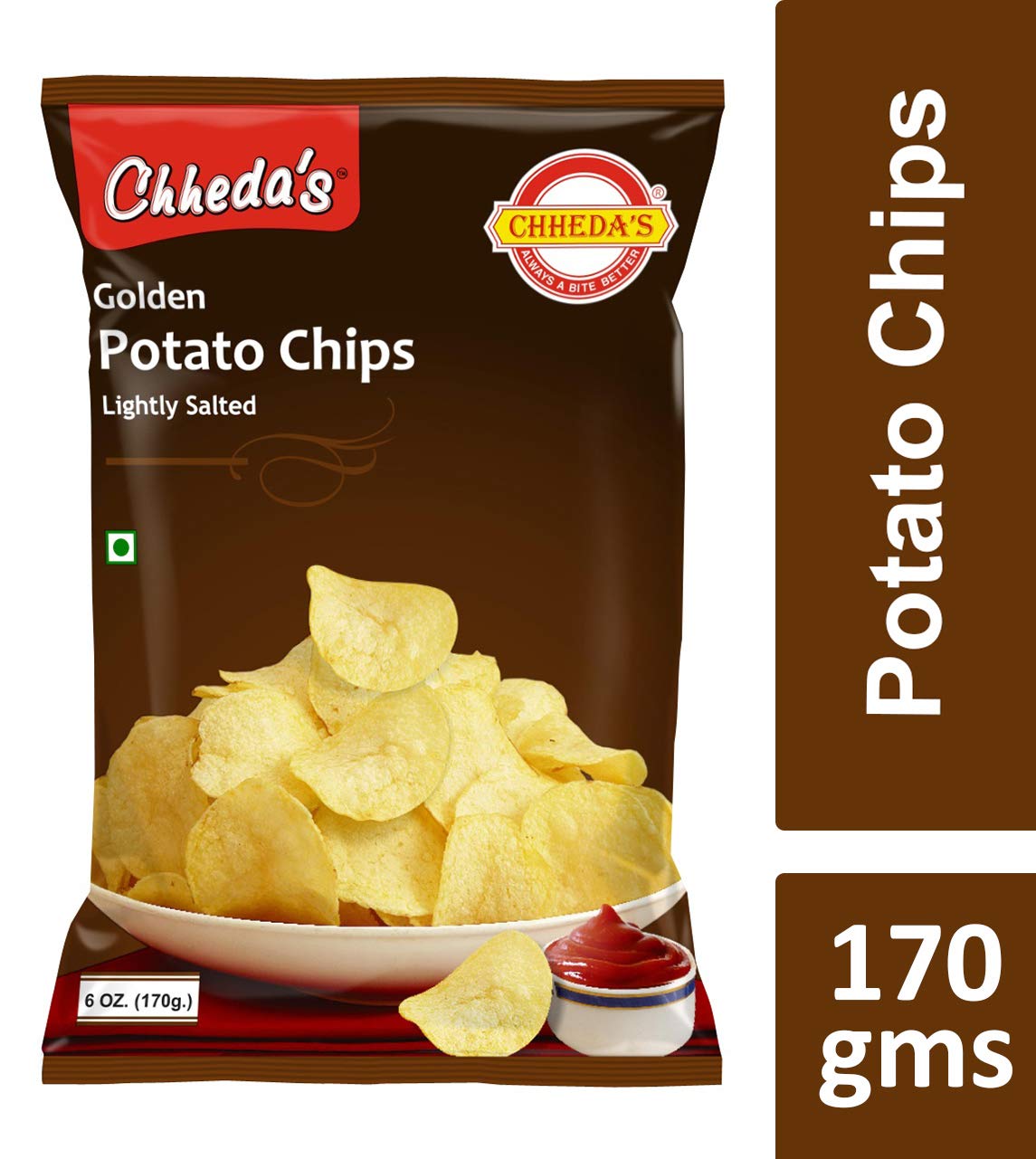 Chheda's Golden Potato Chips - Crispy Potato Chips - Salted Potato ...