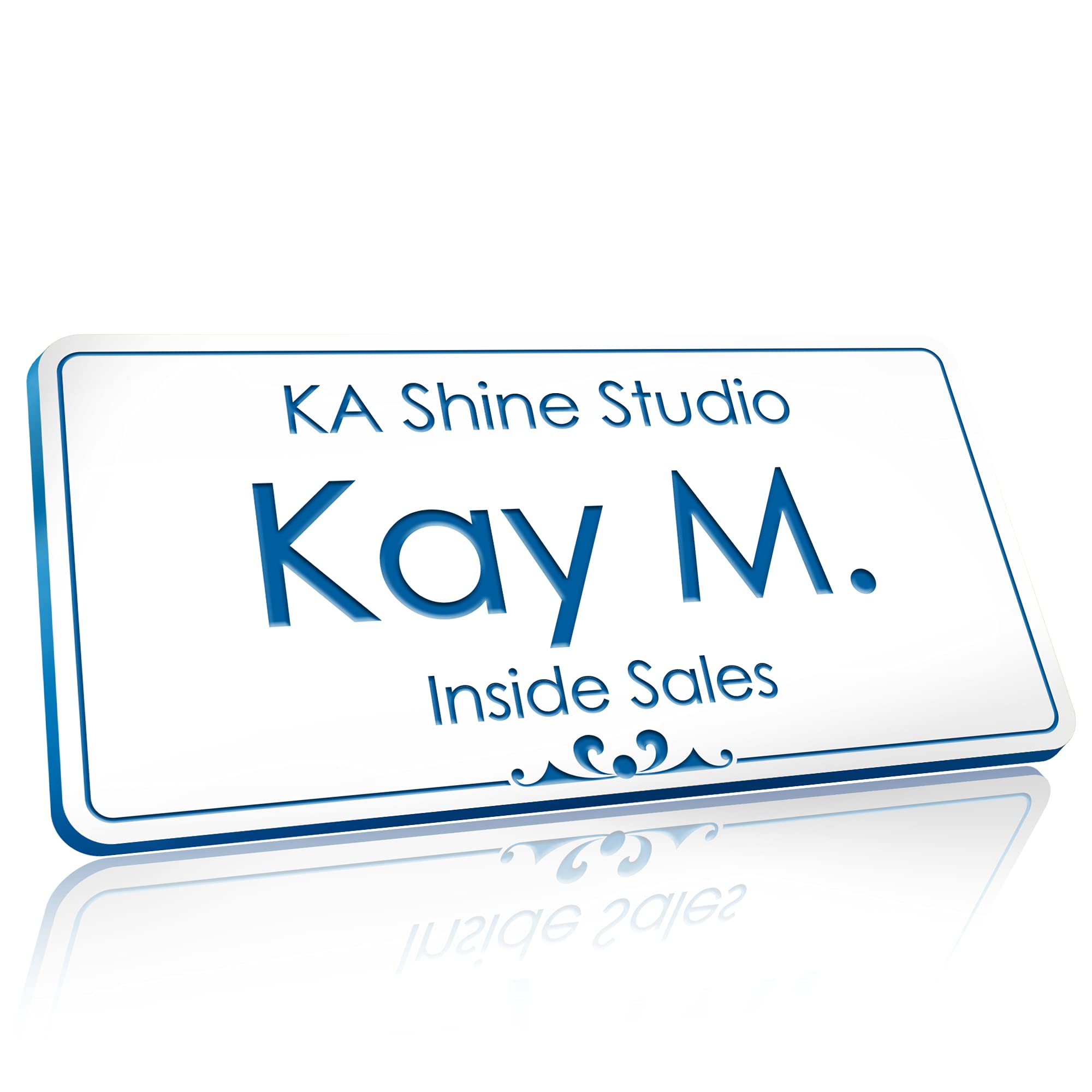 Amazon.com : Custom Name Tag, Custom Name Badge, 1.5" x 3", 18 Colors ...