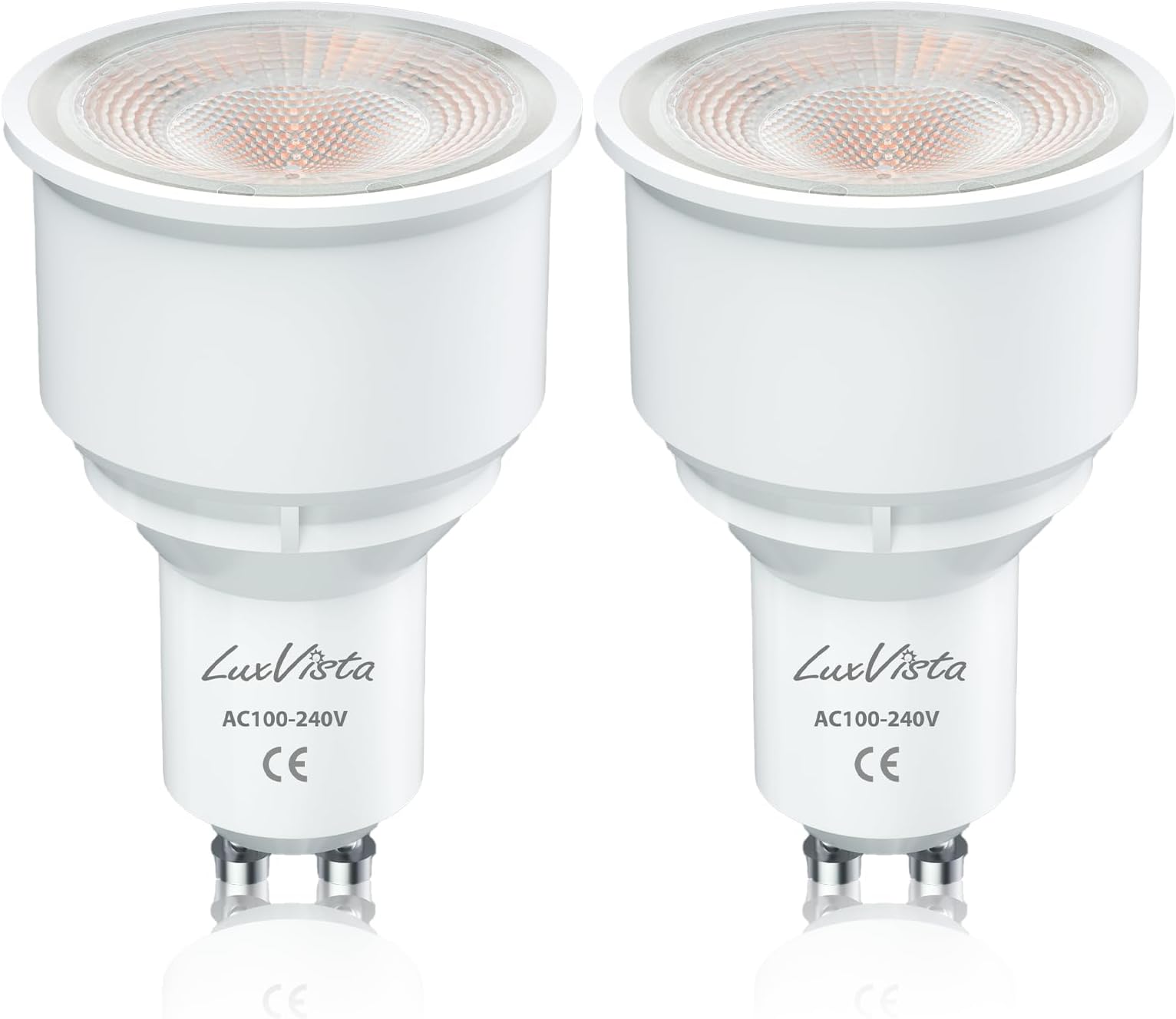 Luxvista GU10 LED Spotlight Bulbs, Non-Dimmable 9W GU10 Long Neck Light ...