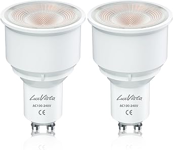 Luxvista GU10 LED Spotlight Bulbs, Non-Dimmable 9W Long Neck Light ...