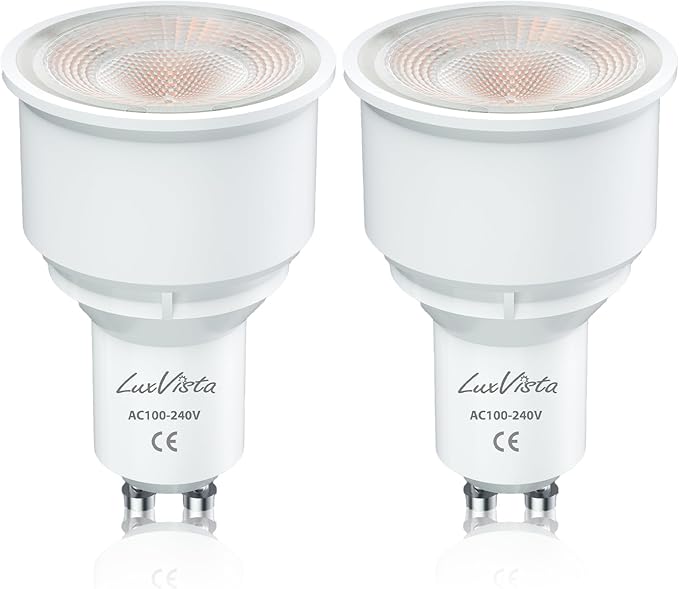 Luxvista GU10 LED Spotlight Bulbs, Non-Dimmable 9W Long Neck Light ...