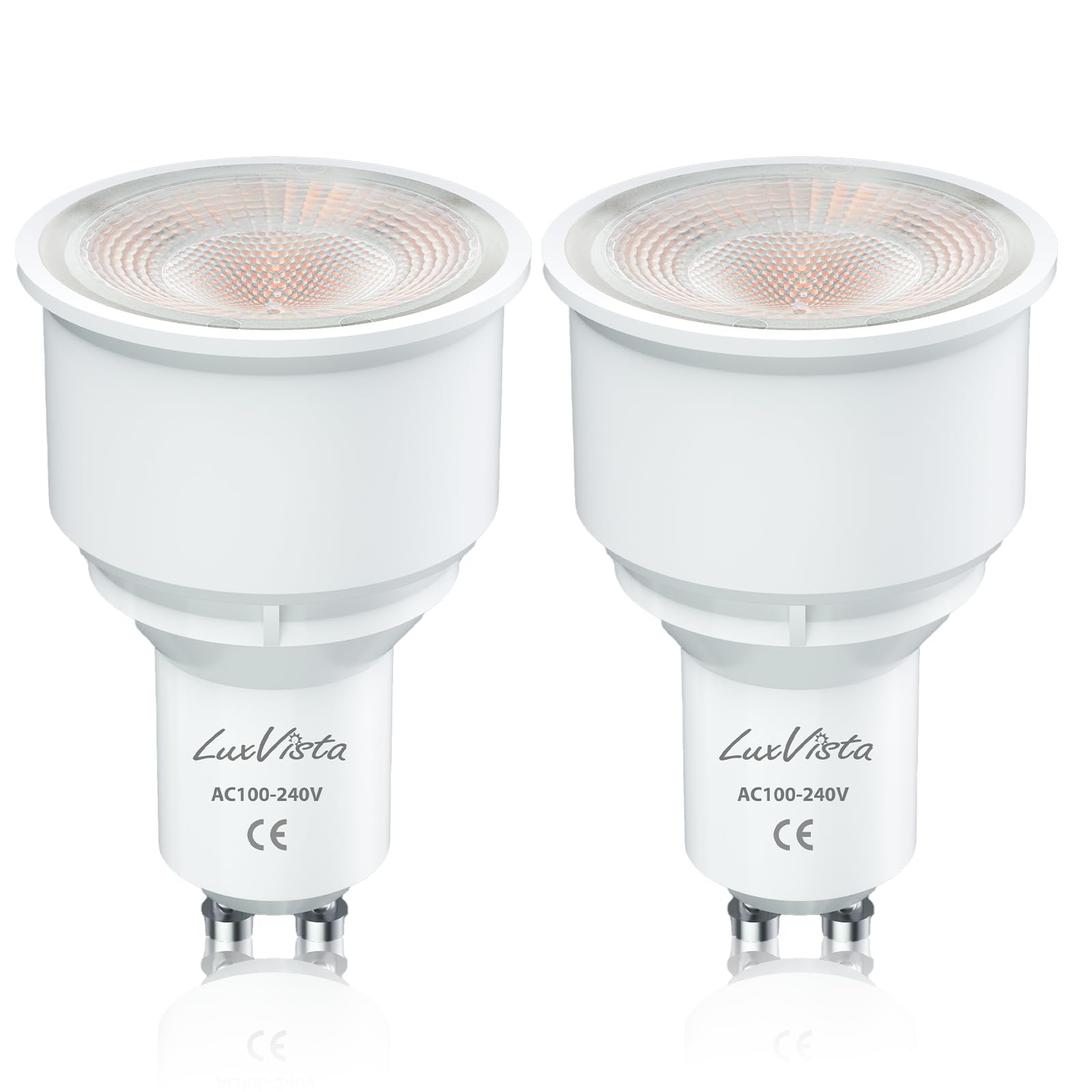 Luxvista GU10 LED Spotlight Bulbs, Non-Dimmable 9W GU10 Long Neck Light ...
