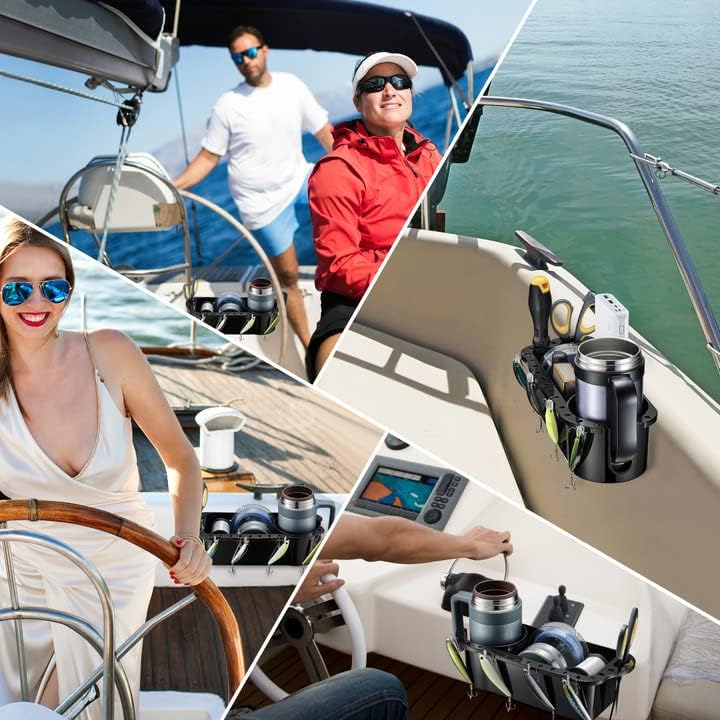 This Hill Boat Seat Cup Holder, Upgrade Boat Caddy Organizer with ...