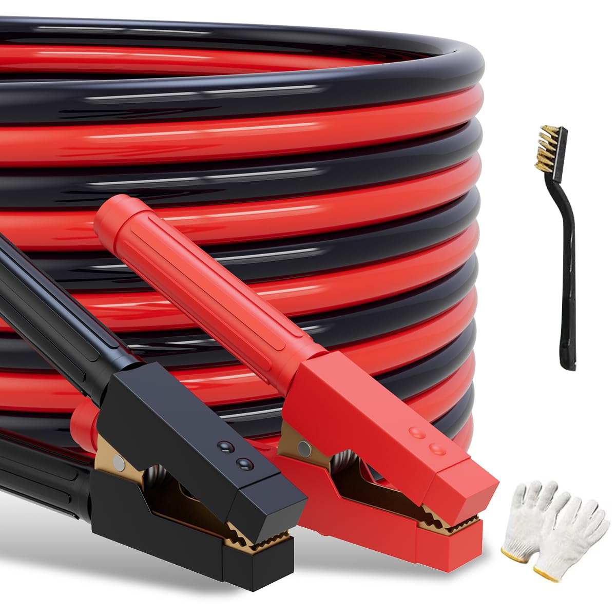Amazon.com: POADTOR Heavy Duty Jumper Cables for Car Battery, 0 Gauge ...