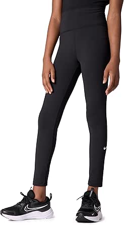Amazon.com: Nike Girls' One Dri-Fit High-Waisted Leggings : Clothing ...