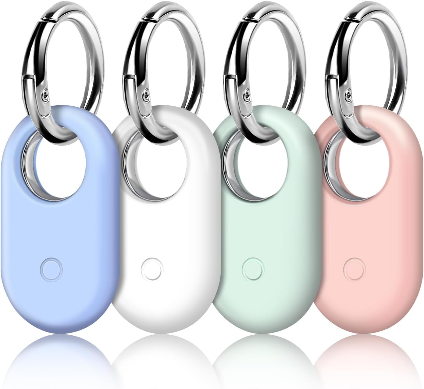 LETREEN Smarttag2 Case, 4 Pack Silicone Smart Tag 2 Cases with Silver ...