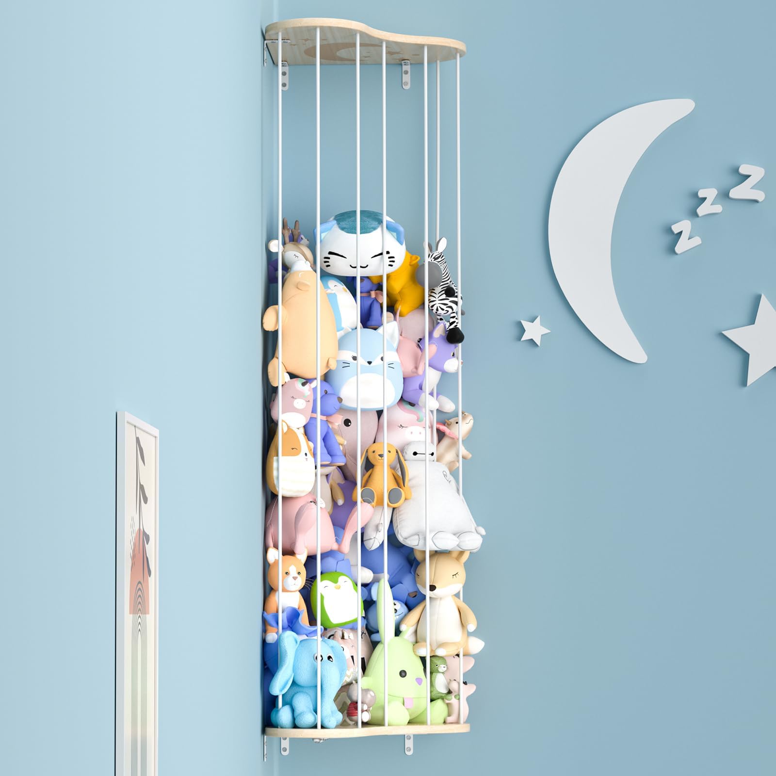 Amazon.com: bopoobo Stuffed Animal Storage, Nursery Hanging Organizers ...